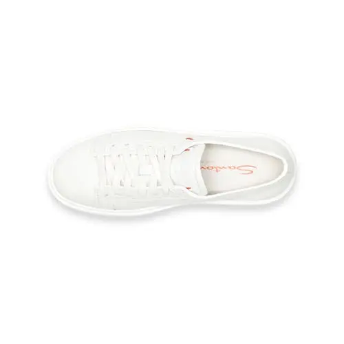 Santoni Tumbled Leather Low-top Sneakers