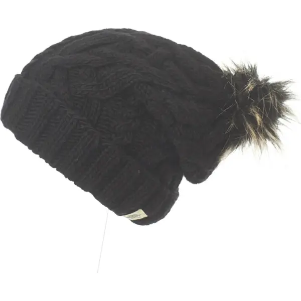 NIRVANNA DESIGNS Sugar Sugar Slouch Beanie - Black