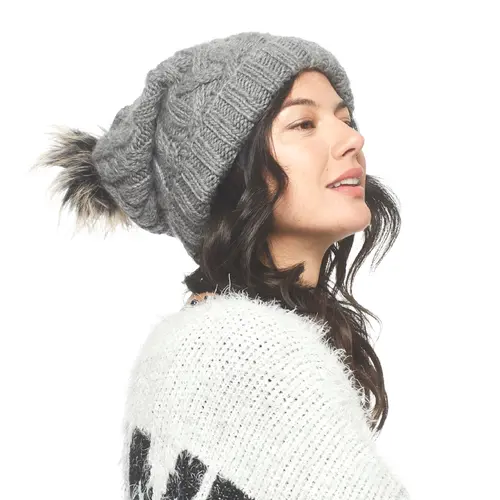NIRVANNA DESIGNS Sugar Sugar Slouch Beanie - Black