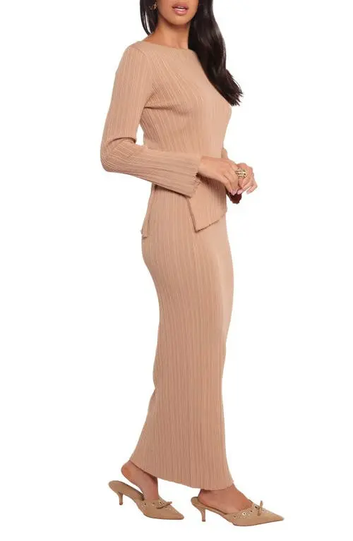 PETAL & PUP Vienna Variegated Rib Top & Maxi Skirt Set