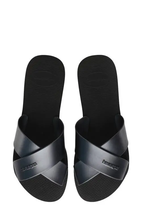 Havaianas Aqua Slide Sandal - Black