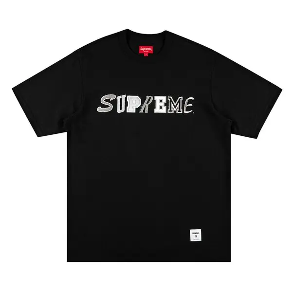 Supreme Collage Logo Short-sleeve Top - Black