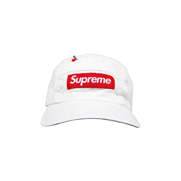 Supreme Zip Mesh Camp Cap - White