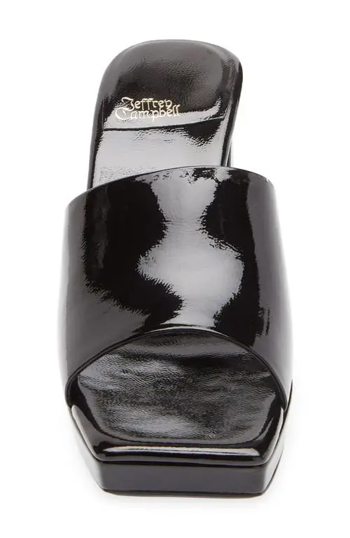 Jeffrey Campbell Dress Code Sandal - Black Patent