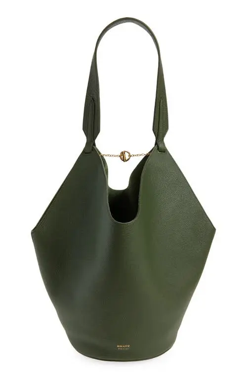Khaite Small Lotus Top Handle Bag - Bottle Green