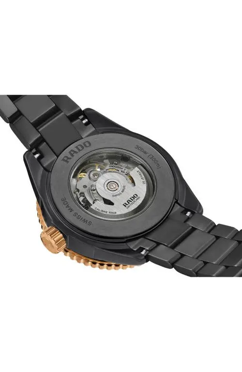 RADO Captain Cook High Tech Ceramic Skeleton Bracelet Watch