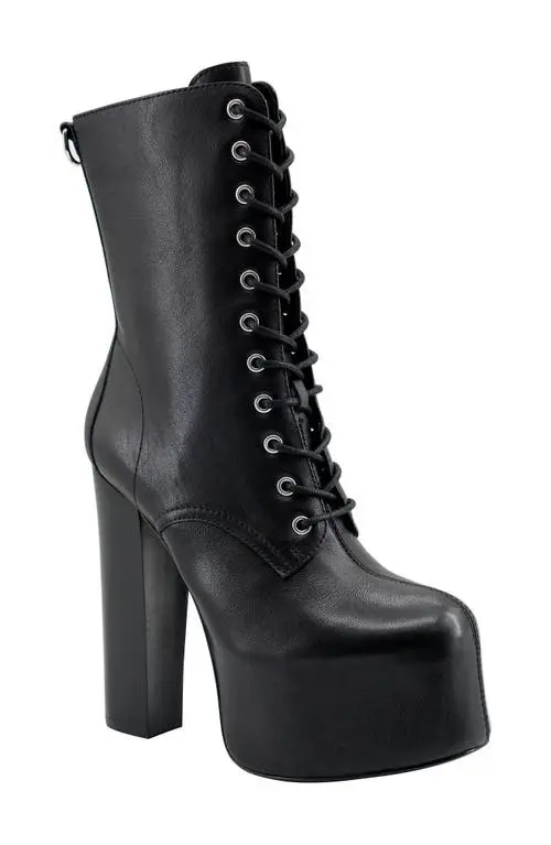 ZIGI Adara Lace-up Platform Boot - Black