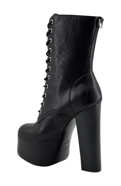 ZIGI Adara Lace-up Platform Boot - Black