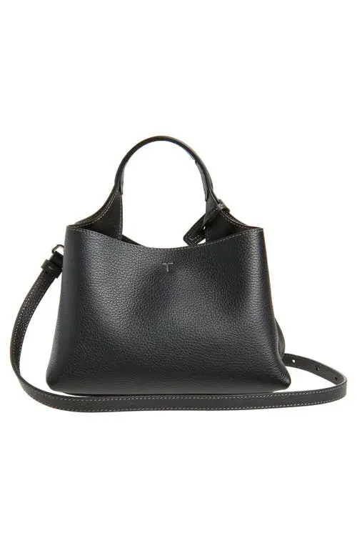 TOD'S Micro Leather Top Handle Bag - Nero
