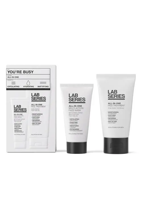 LAB SERIES SKINCARE FOR MEN All-in-one You're Busy 2-step Skincare Set - No Color