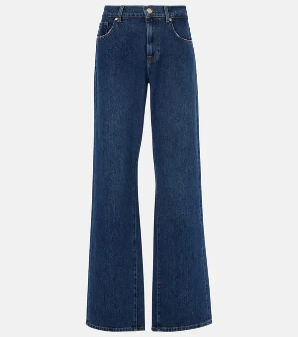 7 For All Mankind High-rise Flared Jeans - Blue