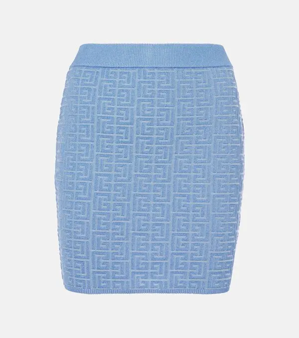 Balmain Monogram Mini Skirt