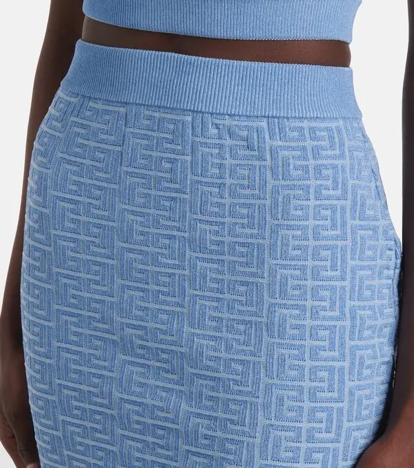 Balmain Monogram Mini Skirt