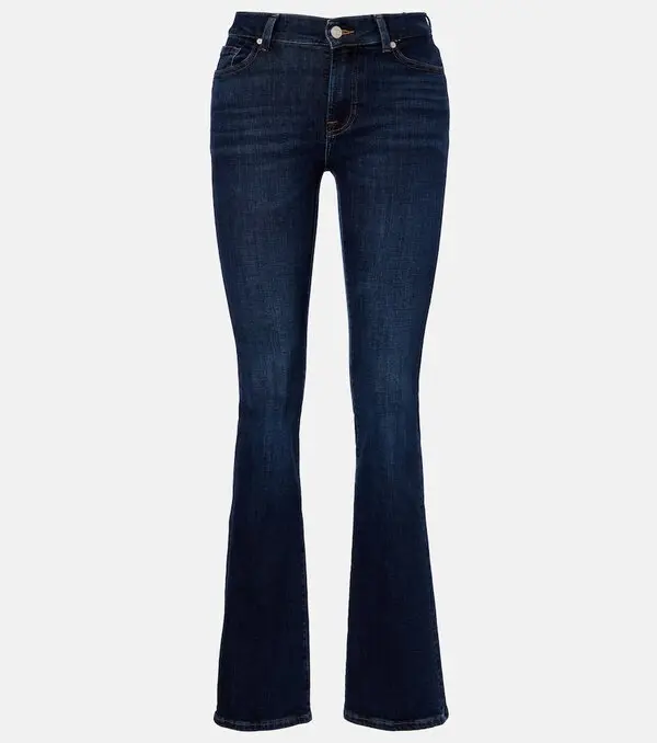 7 For All Mankind Low-rise Bootcut Jeans - Blue