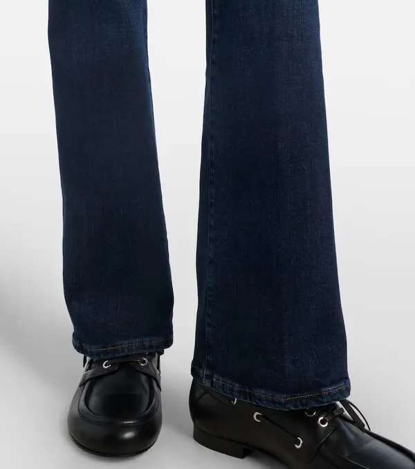 7 For All Mankind Low-rise Bootcut Jeans - Blue