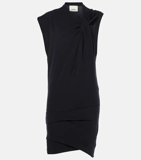 Isabel Marant Étoile Asymmetric Cotton Jersey Minidress