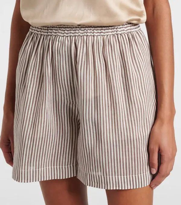 Brunello Cucinelli Linen And Silk Bermuda Shorts