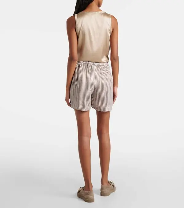 Brunello Cucinelli Linen And Silk Bermuda Shorts