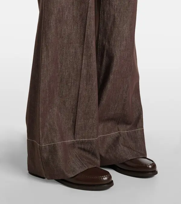Brunello Cucinelli Mid-rise Wide-leg Jeans