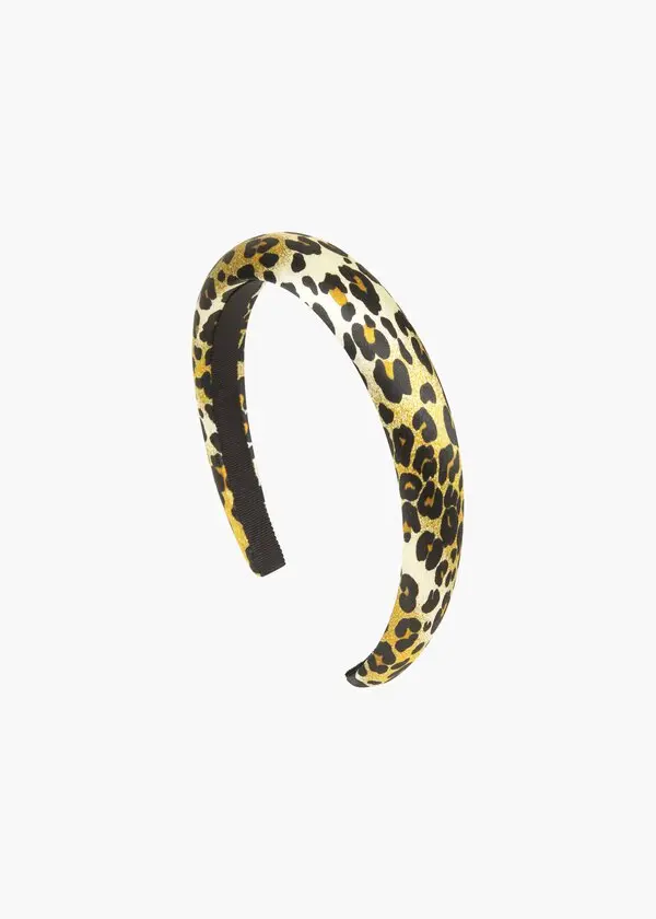 JENNIFER BEHR Printed Tori Headband - Leopard Print