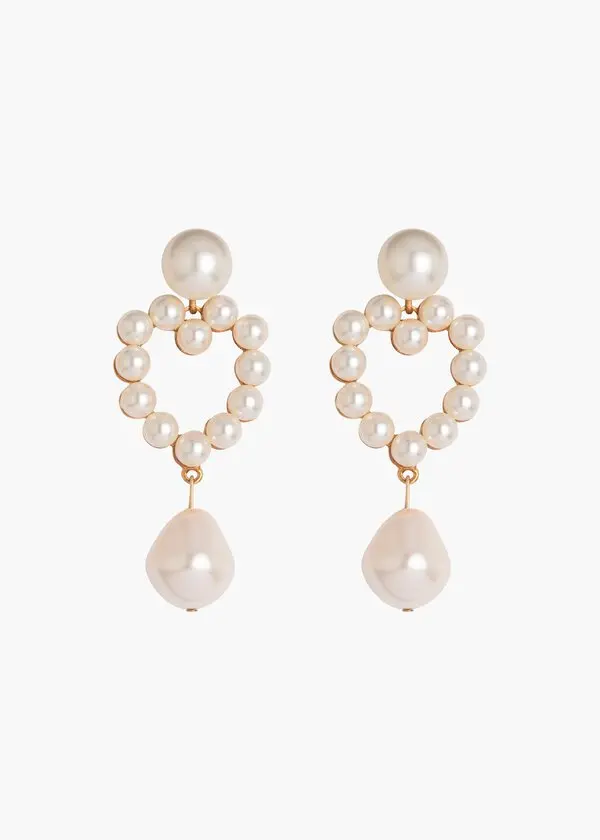 JENNIFER BEHR Casey Earrings - Pearl