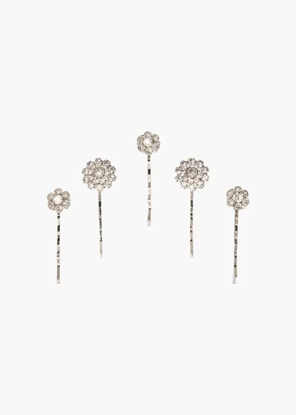 JENNIFER BEHR Nora Bobby Pin Set - Crystal