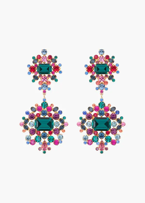 JENNIFER BEHR Angelica Earrings - Emerald