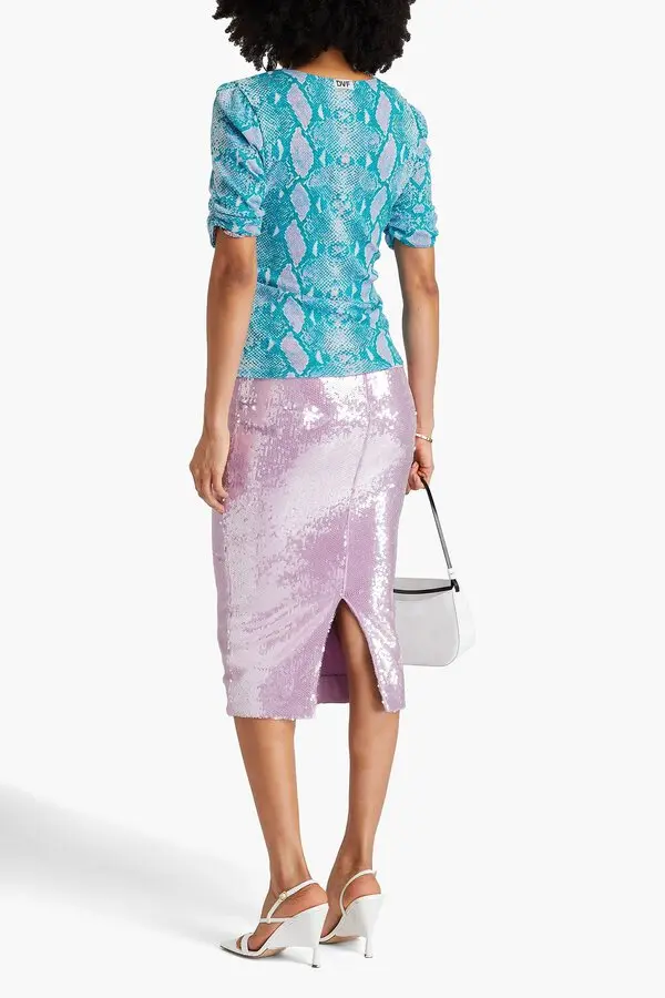 Diane Von Furstenberg Ali Reversible Printed Top