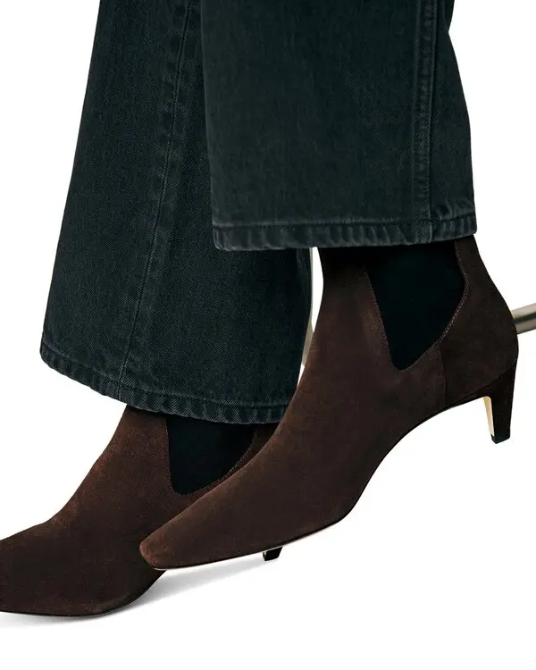 REFORMATION Roberta Ankle Boots - Boss Suede