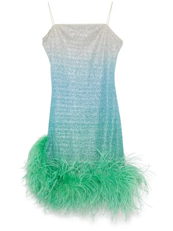knee length dresses for ladies Lumiere Plumage Short Dress Crystal — Mini Dresses main image 0