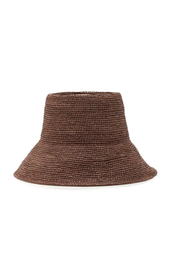 Janessa Leoné Felix Packable Crochet Bucket Hat - Brown