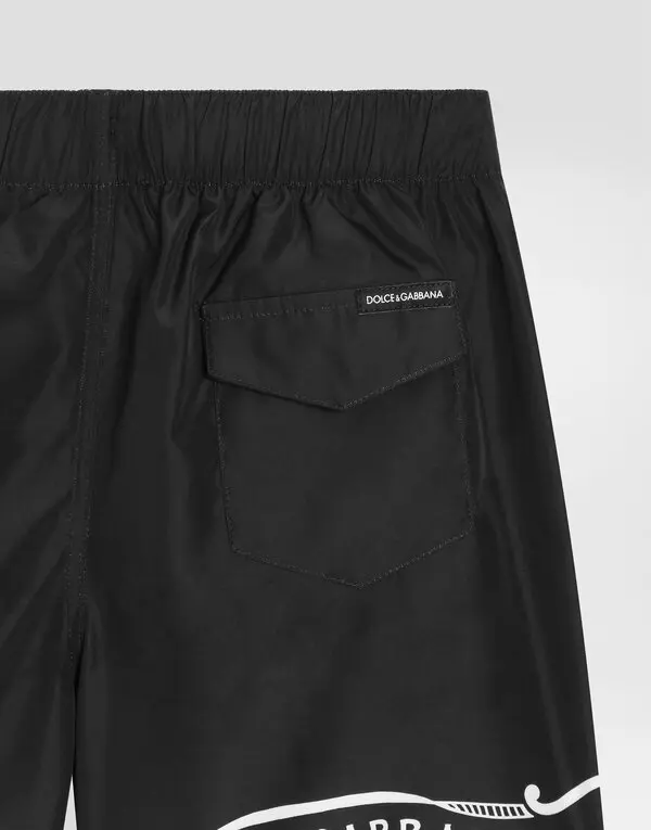 Dolce & Gabbana Fabric Swim Trunks With Bandanna - Print