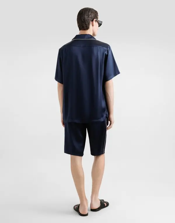 Dolce & Gabbana Silk Satin Shirt With Low