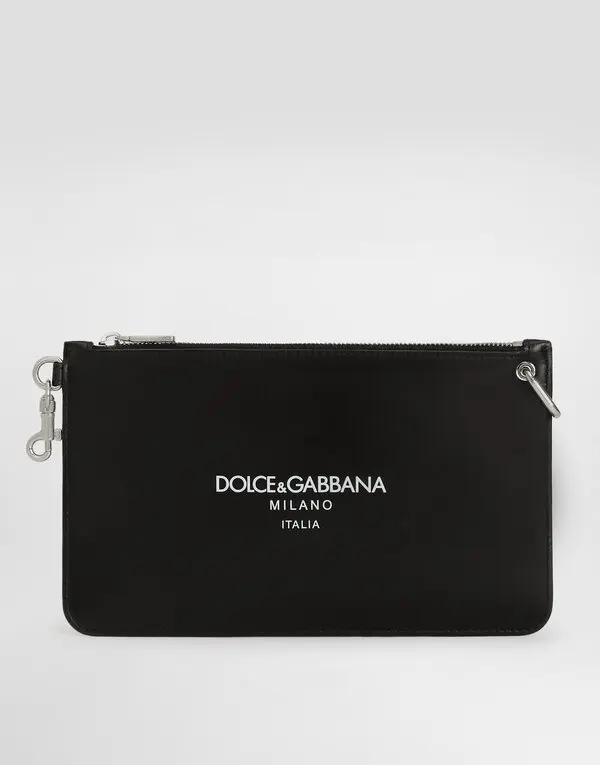Dolce & Gabbana Calfskin Toiletry Bag - Black