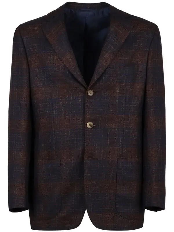 Kiton Check-pattern Blazer