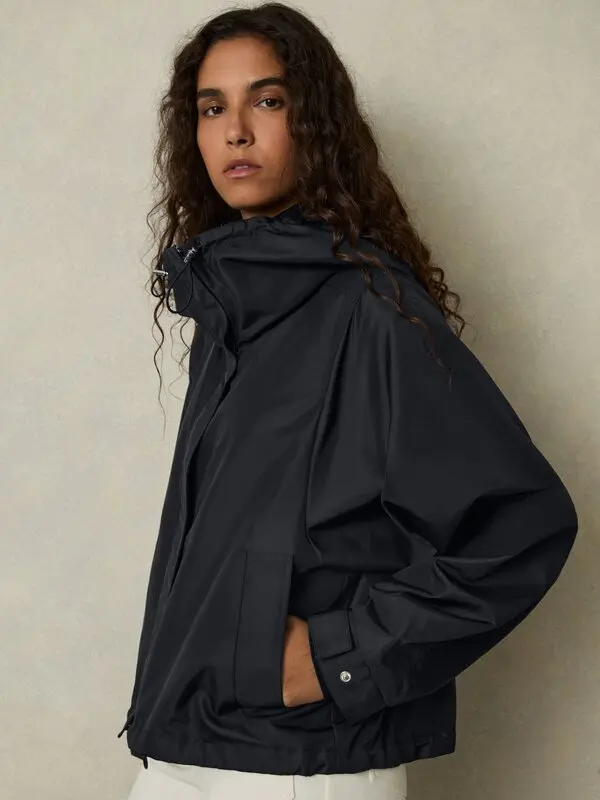 REISS Rhea Water-repellent Hooded Jacket