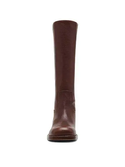 Pink Steve Madden Riggs Knee High Boots - Brown