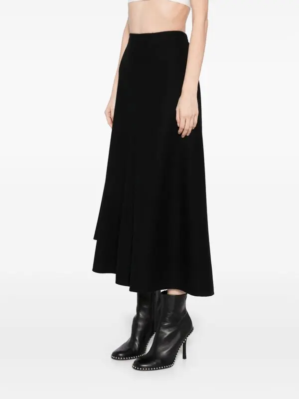 JNBY Asymmetric Draped Skirt - Black