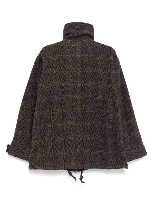 JNBY Drawstring-waist Checked Jacket
