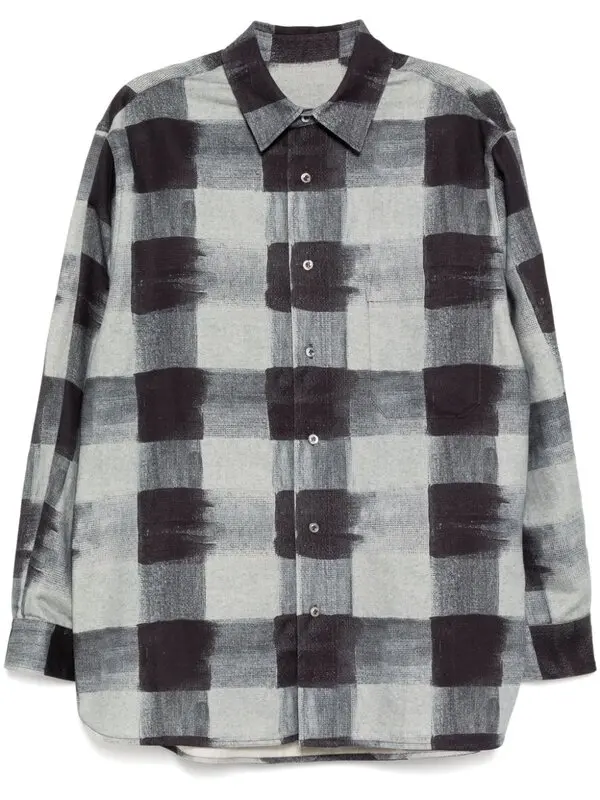 CROQUIS Check Pattern Shirt - Grey