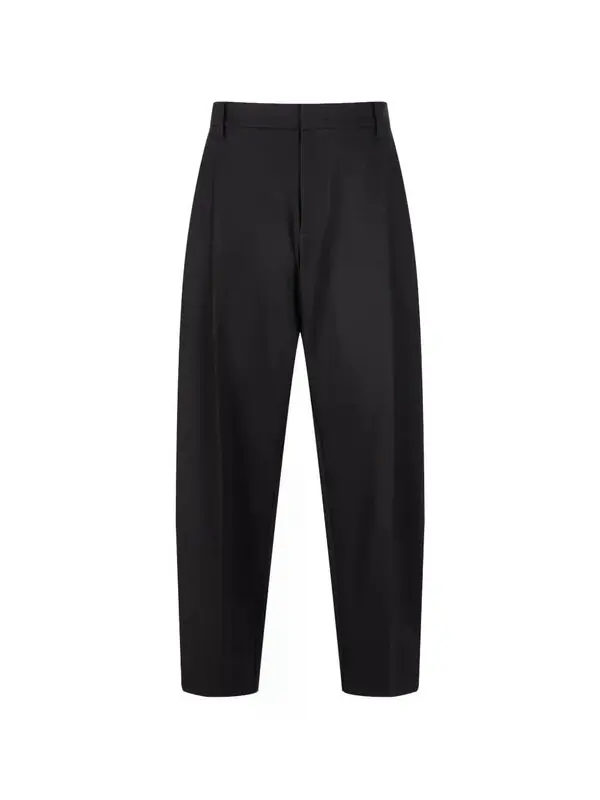 CROQUIS Loose Fit Trousers - Black