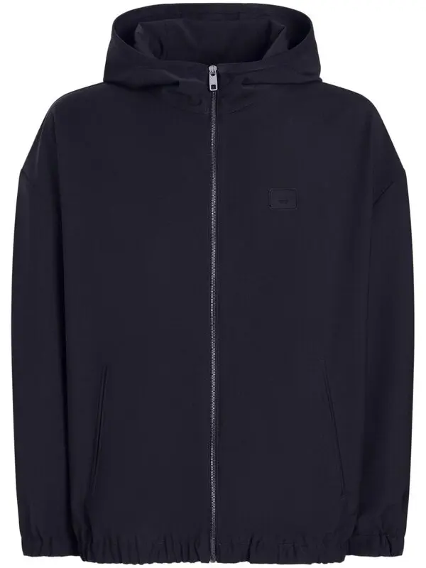 Dolce & Gabbana Logo-plaque Hooded Jacket