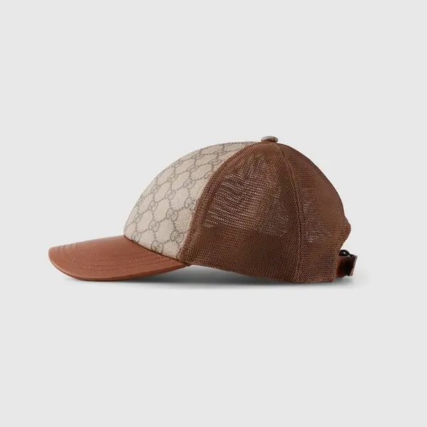 Gucci Gg Monogram Canvas Baseball Cap - Beige