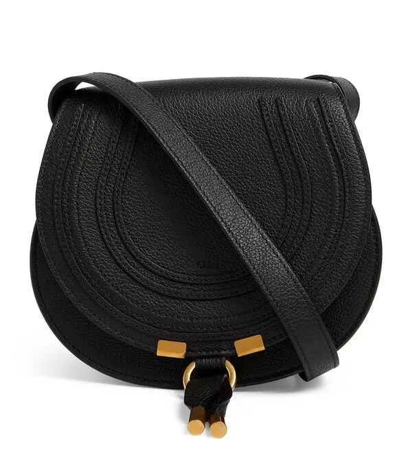 Chloé Small Marcie Saddle Bag - Black