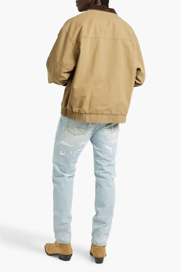 John Elliott Corduroy-trimmed Cotton-canvas Jacket