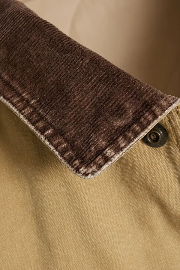 John Elliott Corduroy-trimmed Cotton-canvas Jacket