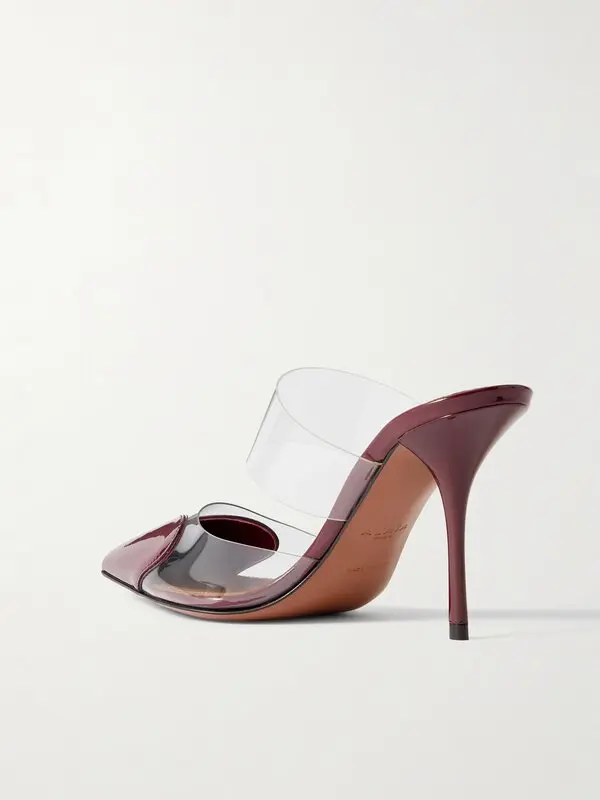 Alaïa Pvc And Patent-leather Pumps - Burgundy