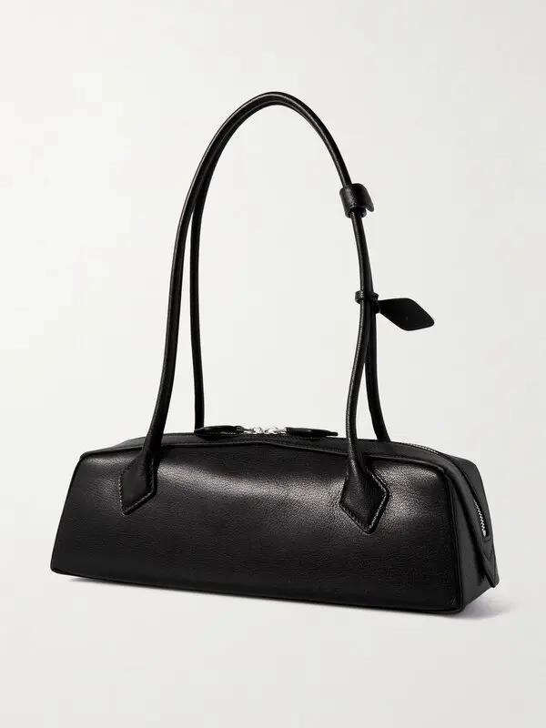 Alaïa Le Teckel Textured-leather Shoulder Bag - Black