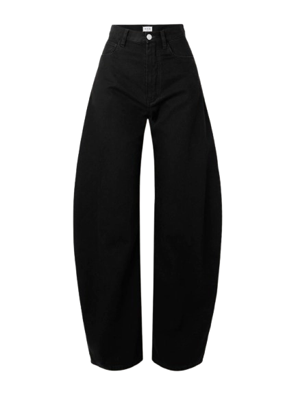 Alaïa High-rise Barrel-leg Jeans - Black