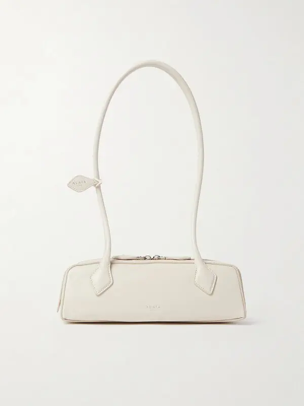 Alaïa Le Teckel Leather Shoulder Bag - Neutrals